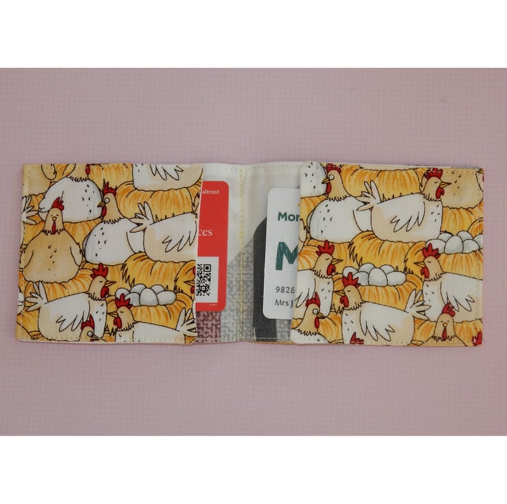 Travel card wallet Chickens - Folksy