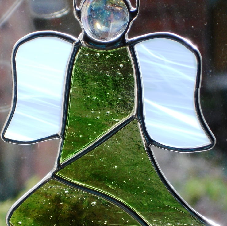 STAINED GLASS ANGEL - Folksy