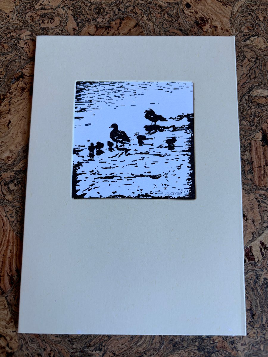 Handmade Unique Greetings Card, Ducks,one of a ... - Folksy