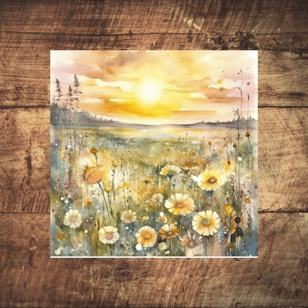 Box Set of 8 Illustrated Wildflower Cards - Folksy