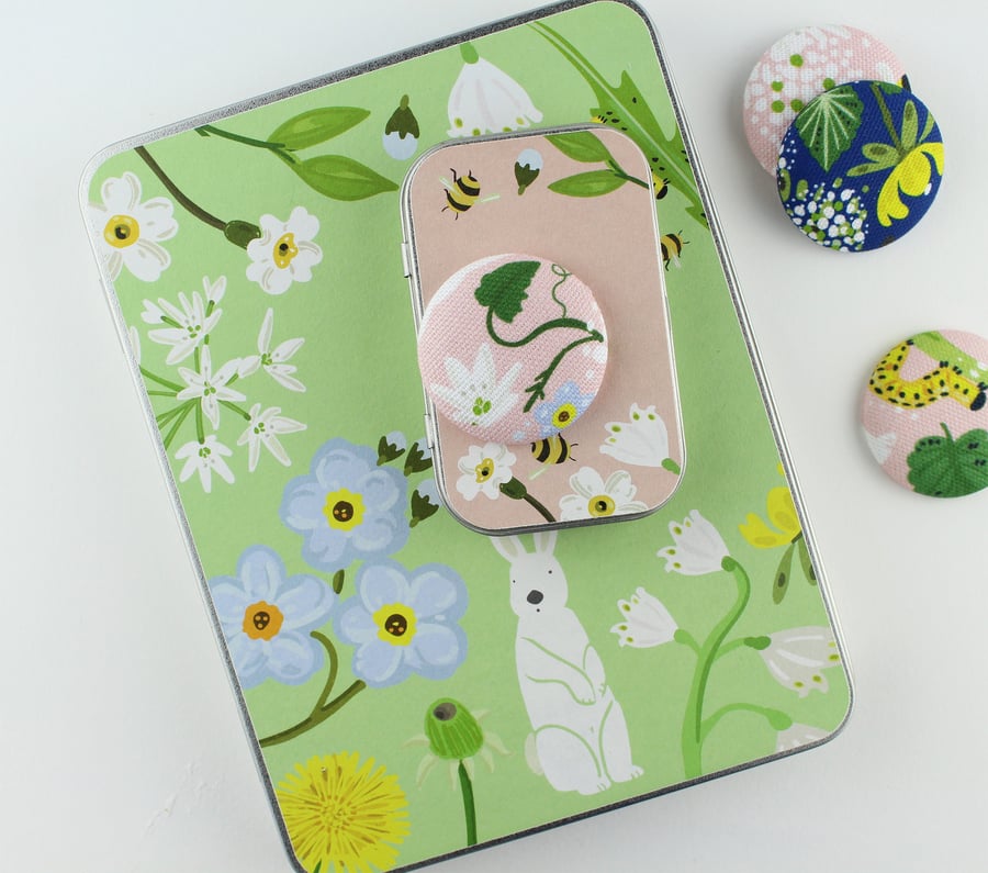 Set of 2 Sewing Tins - Folksy