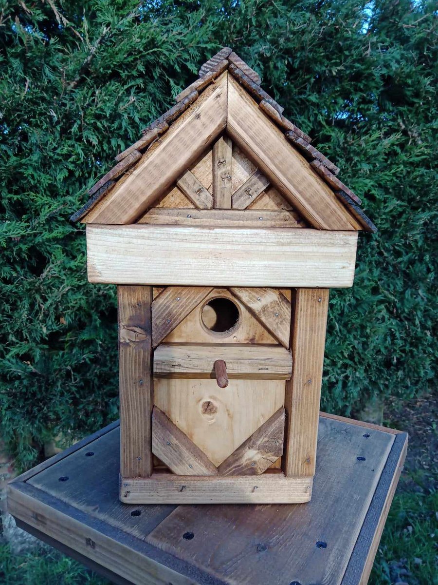 Wall Mounted or Free Standing Wild Bird Nest Bo... - Folksy