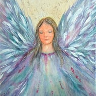 original art Angel watercolour painting ( ref f... - Folksy