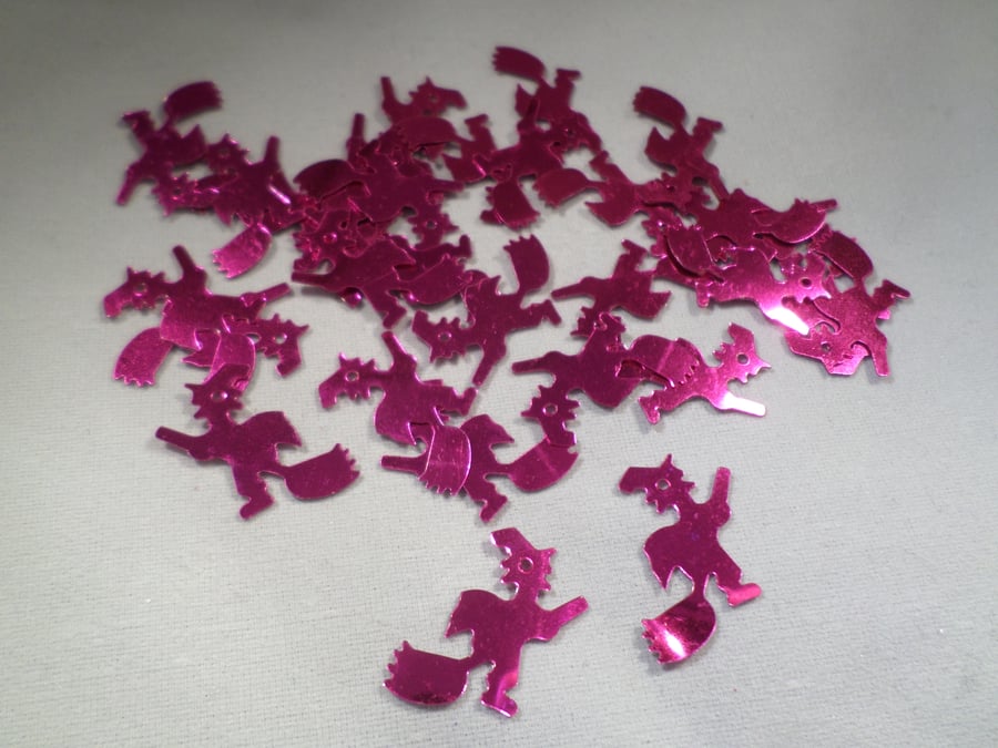 30 x Craft Sequins - Halloween - Witch - 19mm -... - Folksy