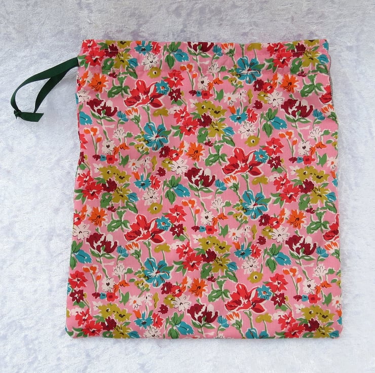 Liberty Tana Lawn drawstring bag, drawstring po... - Folksy
