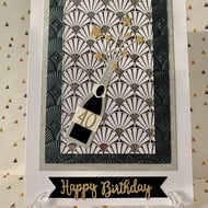 Handmade 40th Birthday Card - Folksy