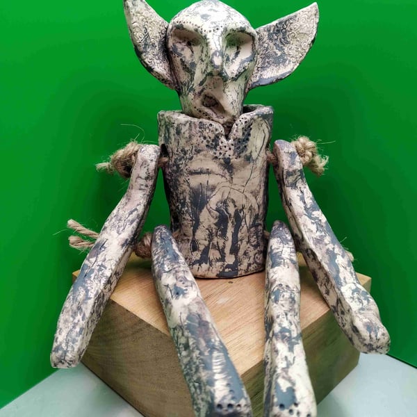 Alien, Ceramic, speckled - Folksy