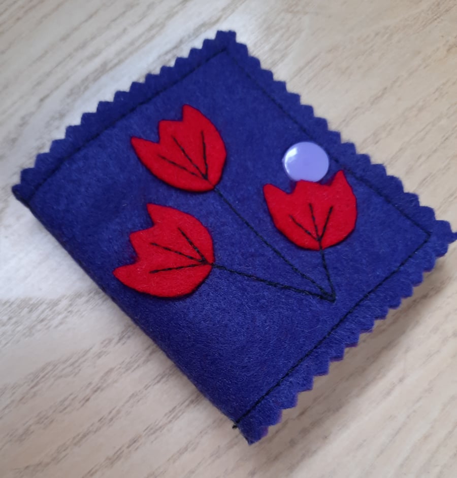 Dark Purple and Light Purple Sewing Needle Case... - Folksy