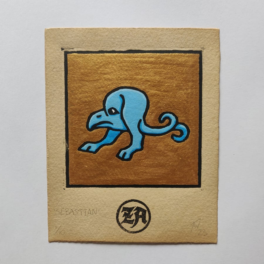 Medieval Marginalia woodcut prints - Folksy