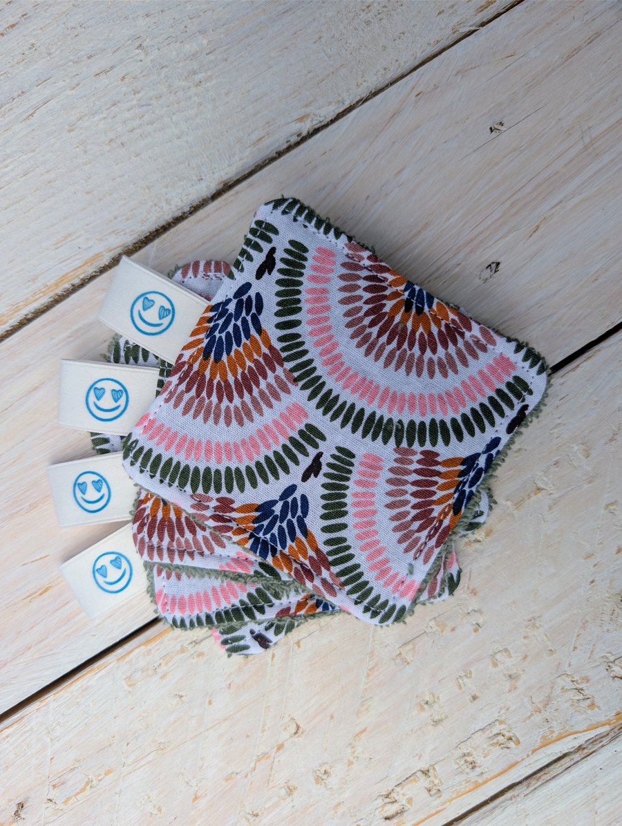 A Set of 4 Handmade Makeup or Wash Pads - Folksy