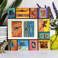 Mixed media artwork - Aboriginal art. - Folksy