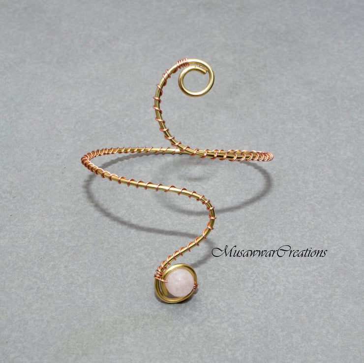 Brass Armlet, upper arm cuff bracelet, Armlet W... - Folksy