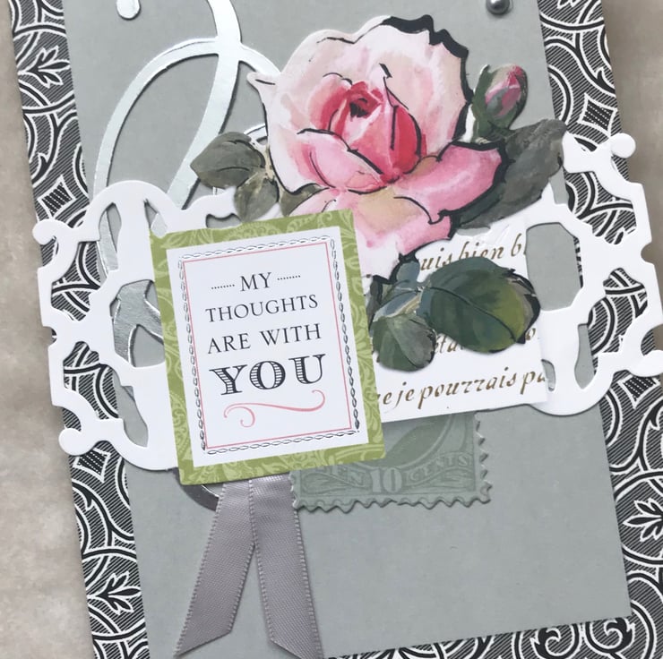 Luxury Handmade Non Religious Sympathy Card - Folksy