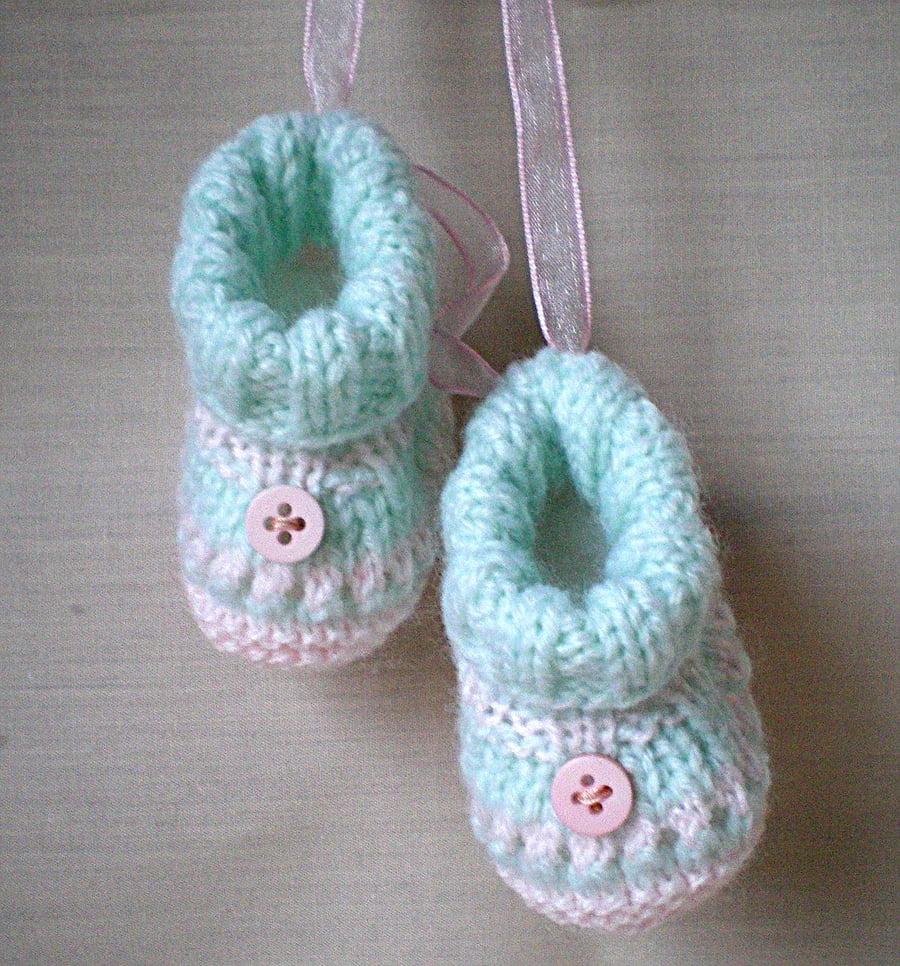 Keepsake,Baby keepsake,Miniature booties,Christ... - Folksy