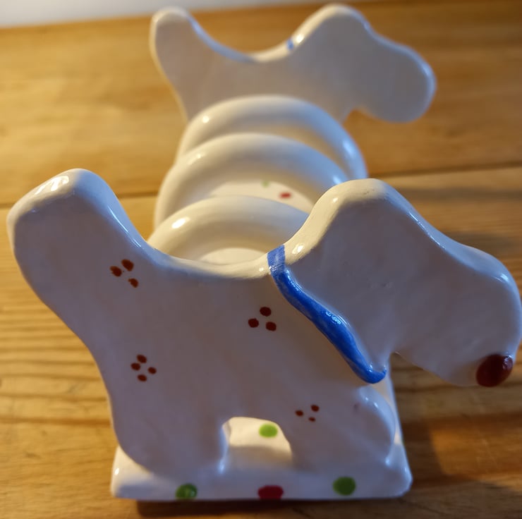 Ceramic Dog Toast Rack - Folksy