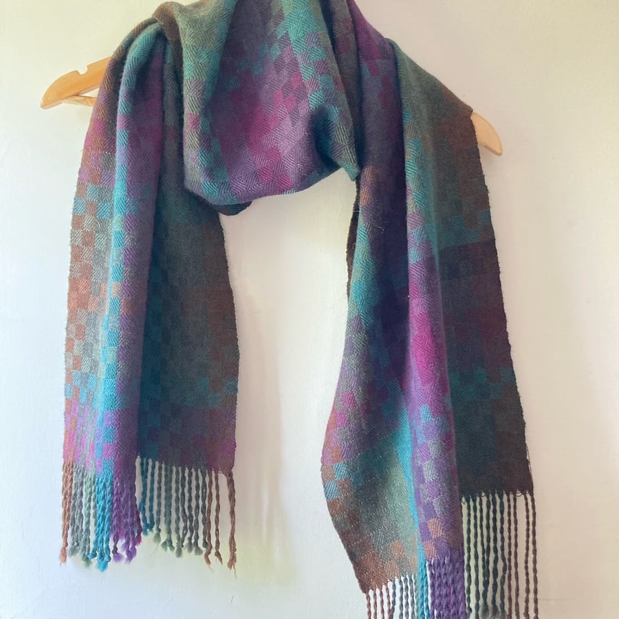 Strines Moor Hand Woven Merino Scarf - Folksy
