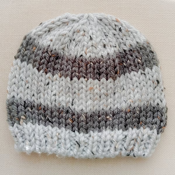 KNITTING PATTERN PDF Stripey Hat - Folksy