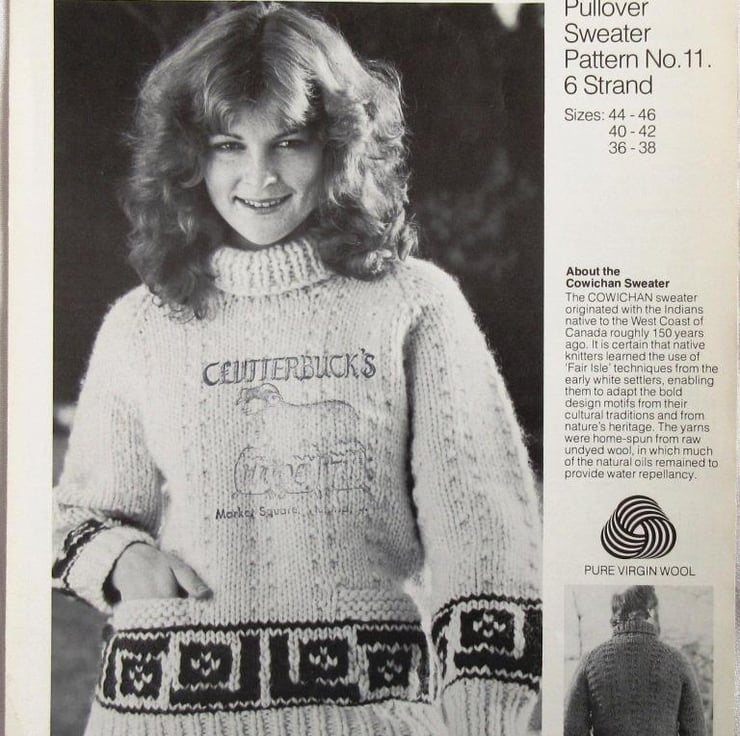 Three vintage Canadian knitting patterns for sw... - Folksy