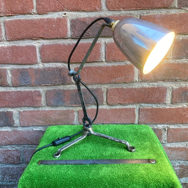 'Iron Curtain' Desk Lamp, Repurposed Soviet Era... - Folksy