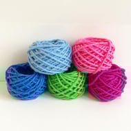 Yarn oddments, mini balls of yarn, 10g balls of... - Folksy