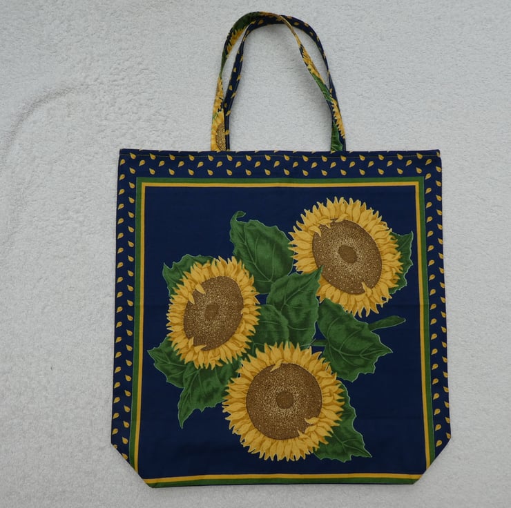 Sunflower Bag. Shopping Tote. Fully Lined with ... - Folksy