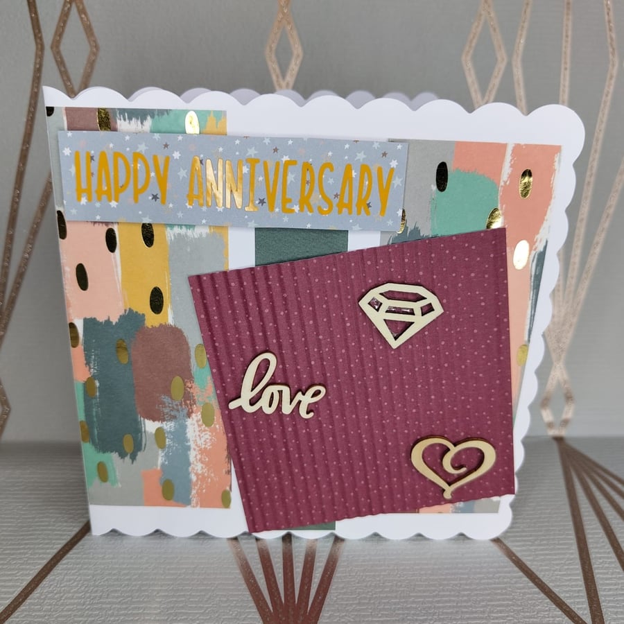 Bespoke Anniversary Card - Folksy