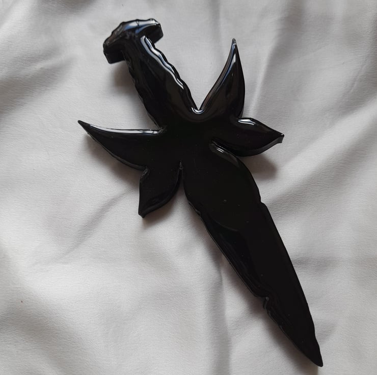 Decorative Symbolic Obsidian Fae Witch Resin Da... - Folksy