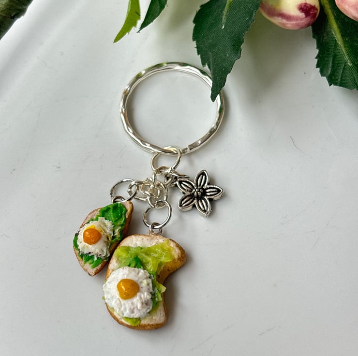 Avocado on Toast Keyring Gift Charm Cute - Folksy