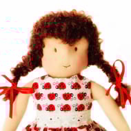 Ruby Rag Doll - Folksy