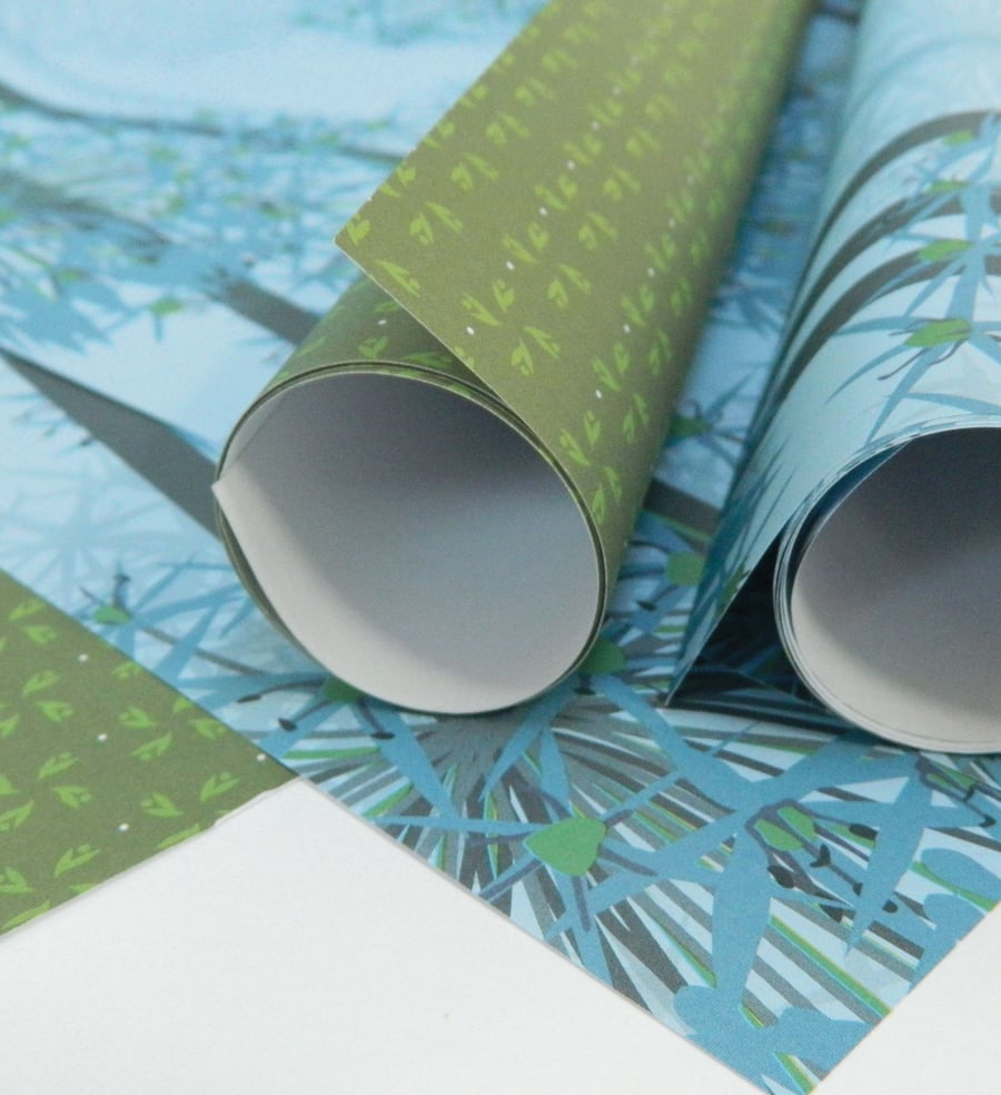 Winter Allium and Pinwheels Gift Wrapping Paper... - Folksy