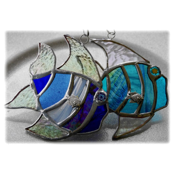 Tropical Fish Suncatcher Stained Glass Handmade... - Folksy