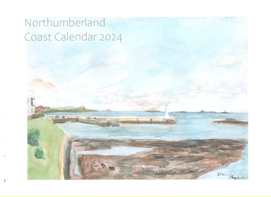 Northumberland Coast Calendar 2024 - Folksy