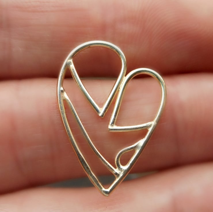 A personalised bespoke solid gold pendant made ... - Folksy