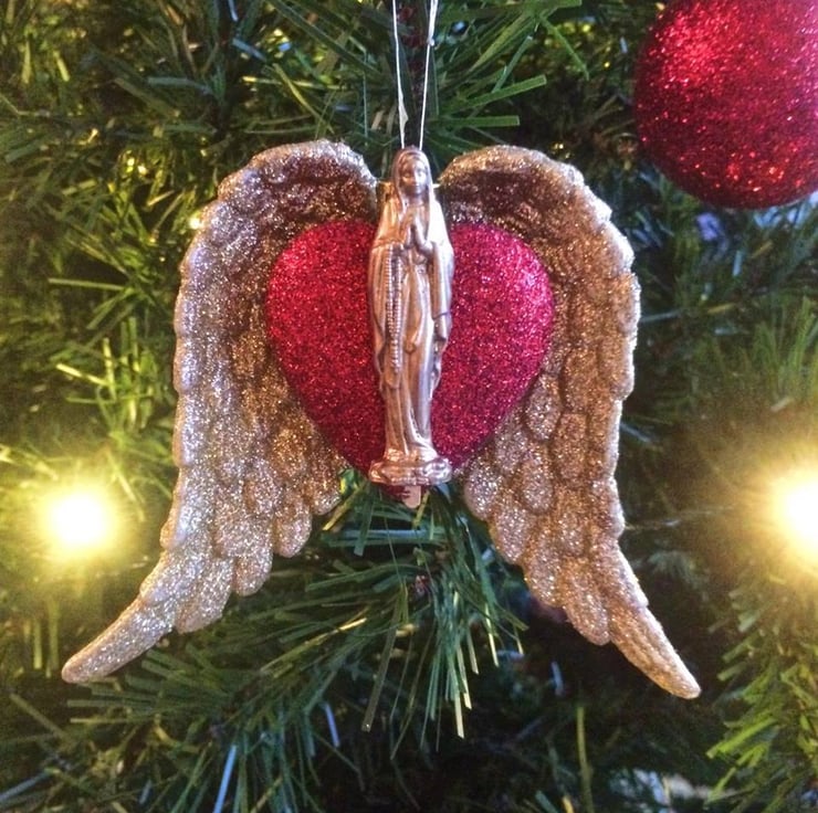Kitsch Virgin Mary Christmas Tree Decoration - Folksy