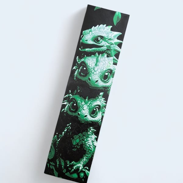 Baby Dragon Bookmark 8x2" Sturdy Fantasy M... - Folksy