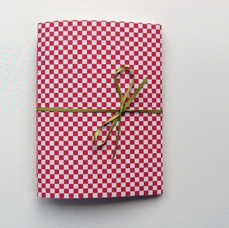 Vintage 50s Diner Retro-Style Notebook with Rib... - Folksy