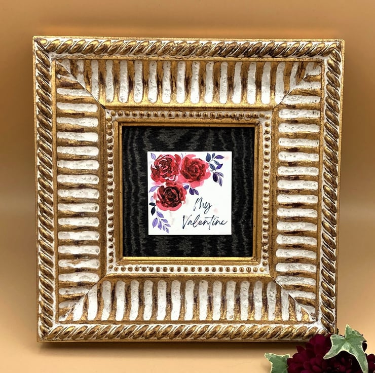 Valentine love token romantic roses Print - han... - Folksy