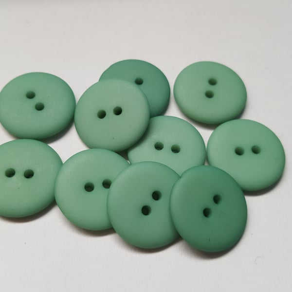 10 x 2-Hole Resin Buttons - Matte - Round - 18m... - Folksy