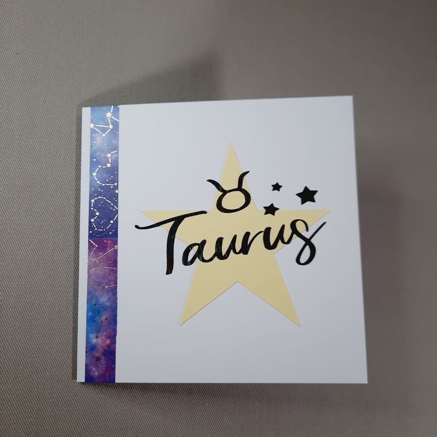 Taurus Card - Folksy