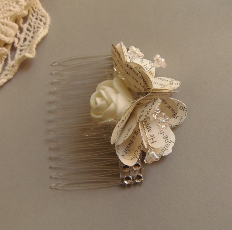 Pair of Literary Hair Combs HARRY POTTER Mini B... - Folksy