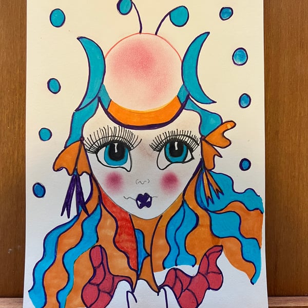 Fairy Drawing - Folksy