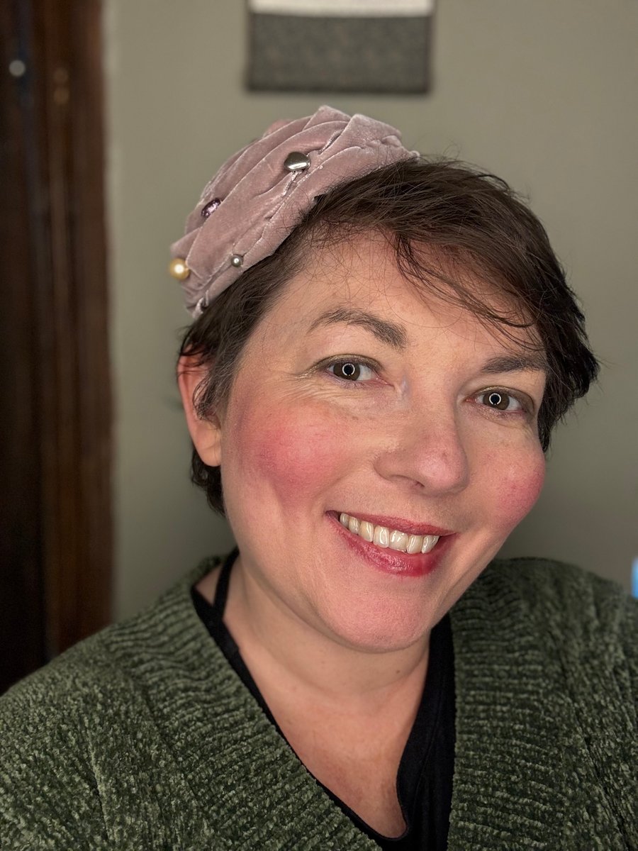 Mackintosh Rose Button - velvet - Folksy