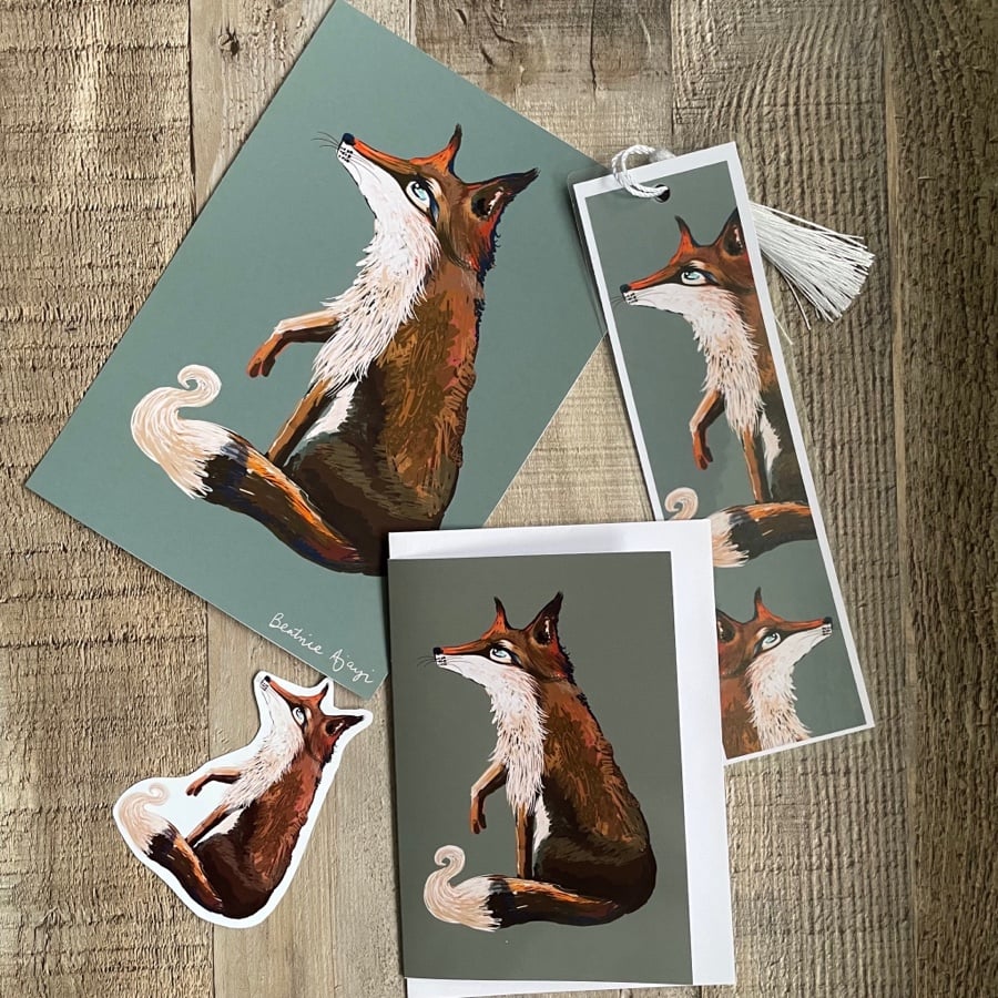Fox Art Bundle Pack - Folksy