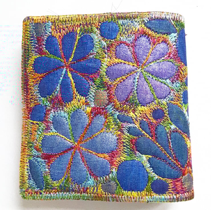 Sewing Needle Case with Free Machine Embroidery... - Folksy