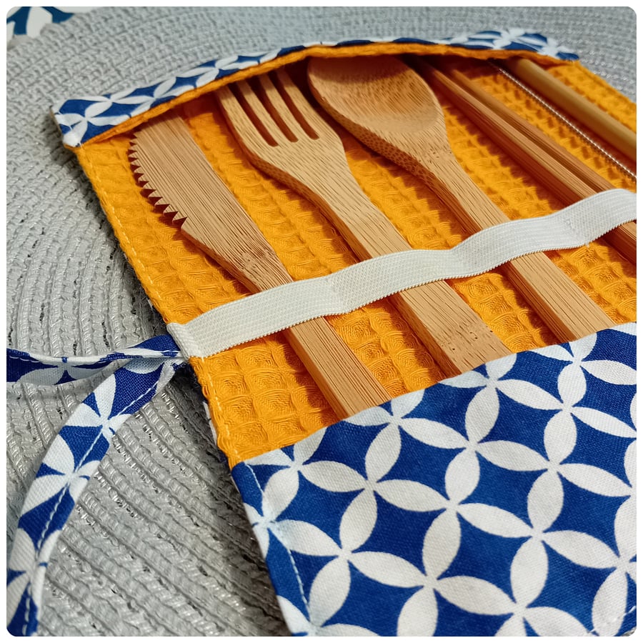 CUTLERY WRAP Reusable, sustainable eco friendly... - Folksy