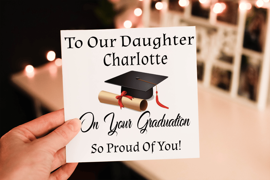 Congratulations Daughter Graduation Card, Your ... - Folksy