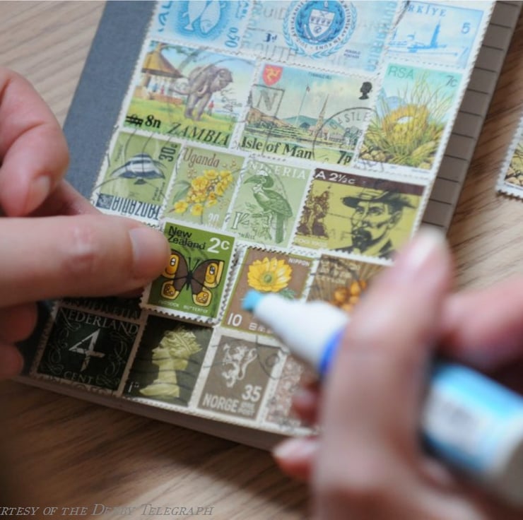 Upcycled Travel Notebook, A6 Pocket Travel Jour... - Folksy