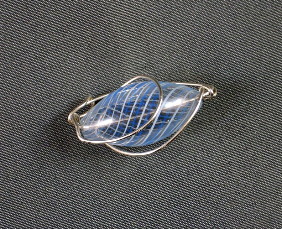 Glass Spiral Brooch - Folksy