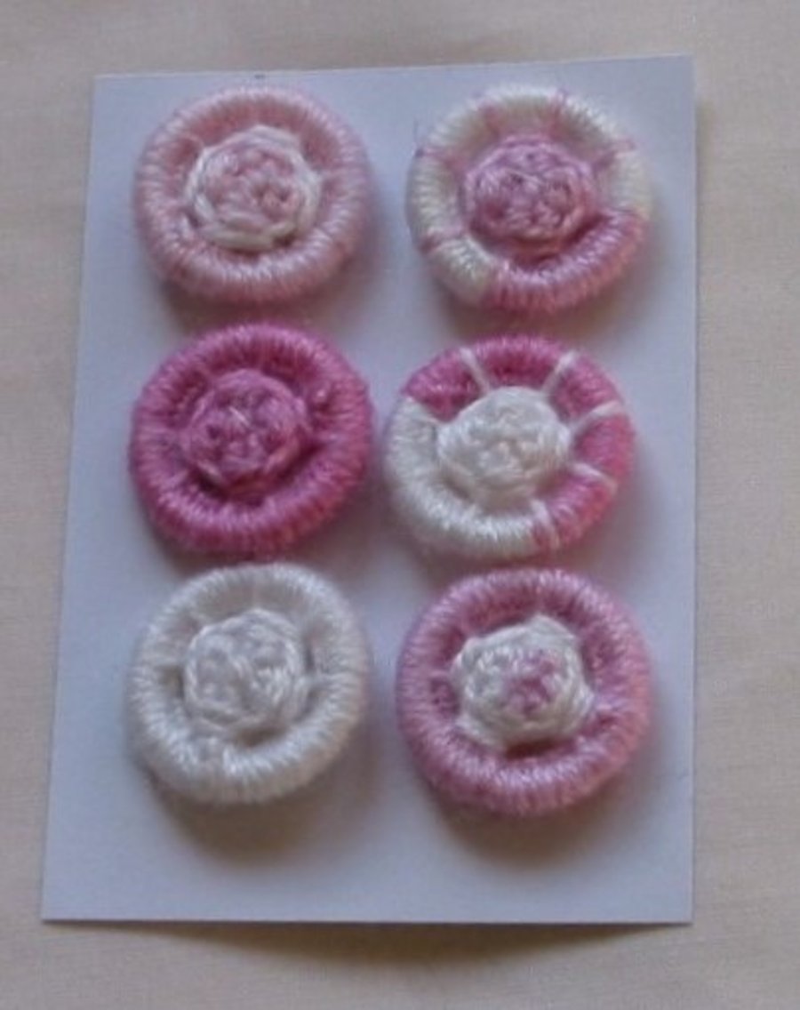 Dorset Rose Buttons - Folksy