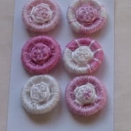 Dorset Rose Buttons - Folksy